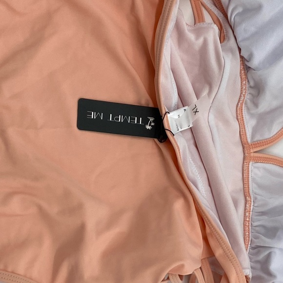 Tempt Me | Swim | Tempt Me Xlarge Plunge V Neck One Piece Haltersuits ...